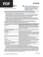 Cic Claim Form | PDF | Medical Diagnosis | Diseases And Disorders