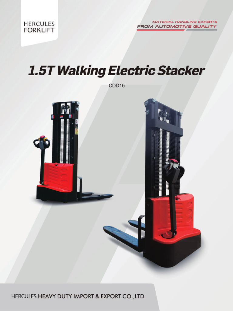 1.5 Ton Electric Stacker 1 | PDF