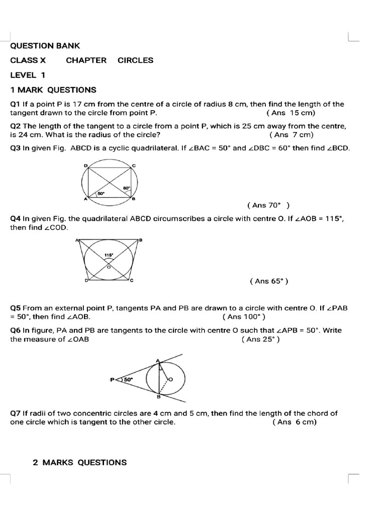 Class X Assignment of Circles and Surface Area and Volumes | PDF | Circle | Sphere