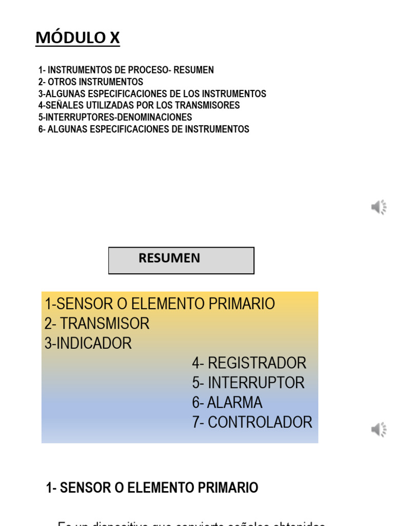Clase 10 - Instrumentacion 1 | PDF | Electrónica | Sensor