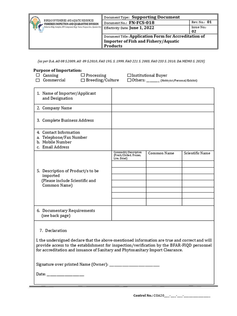 FN-FCS-018-Certificate-of-Accreditation-Application-Form-issue-02 ... FN-FCS-018-Certificate-of-Accreditation-Application-Form-issue-02 ...