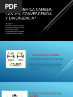 Camber, Caster, Convergencia y Divergencia | PDF | Direccion | Neumático