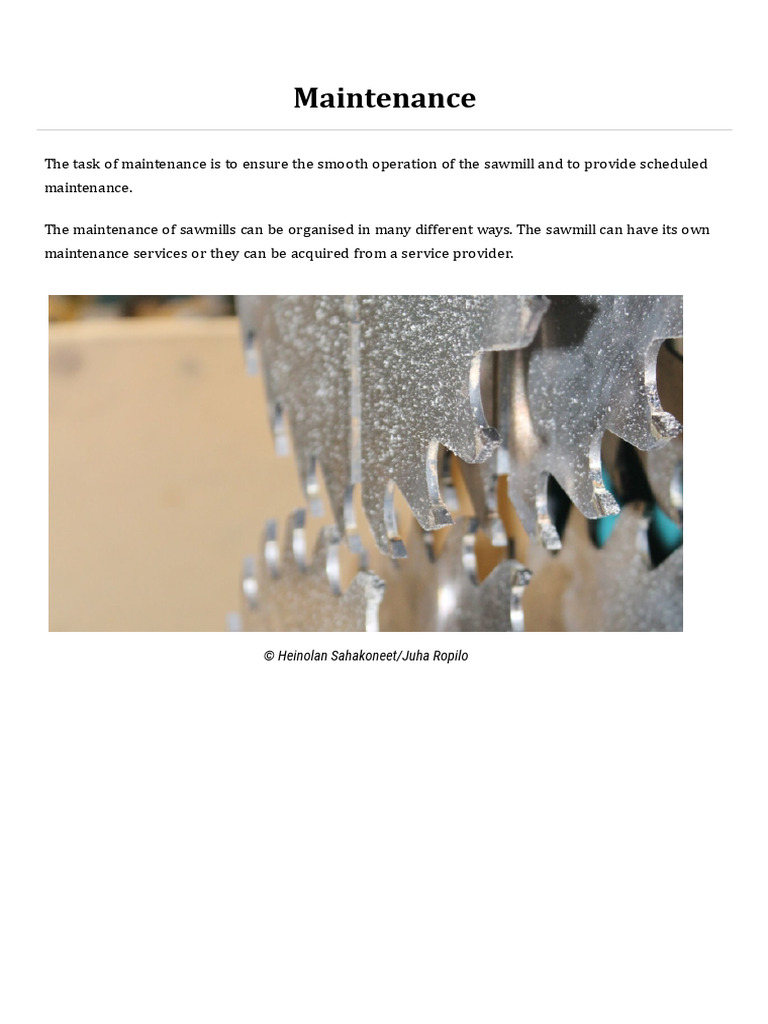 Maintenance | PDF