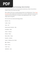 Medical Terminology: Chapter 2 Forms | PDF