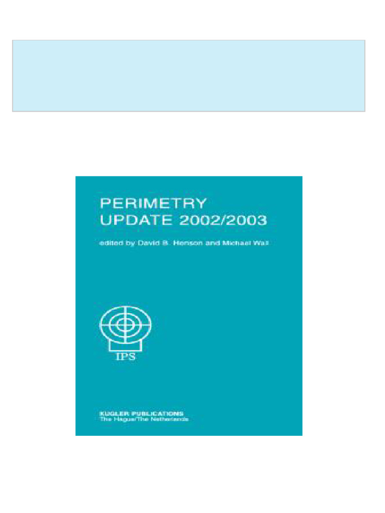 Instant Download Perimetry update 2002 2003 1st Edition M. Wall PDF All ...