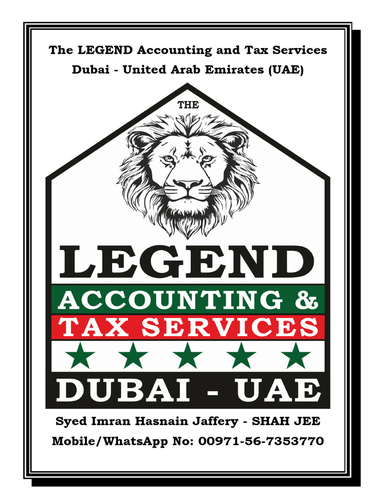 The LEGEND Accounting and Tax Services, Dubai - UAE | PDF | Taxes ...