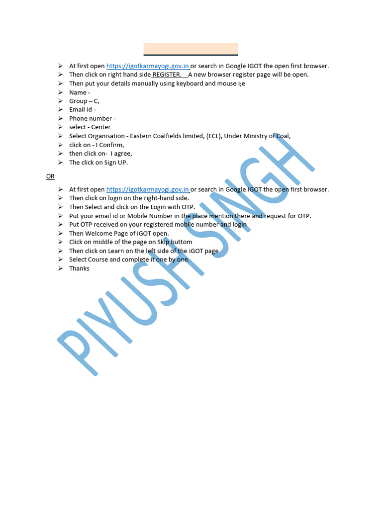 Igot Karmayogi | PDF