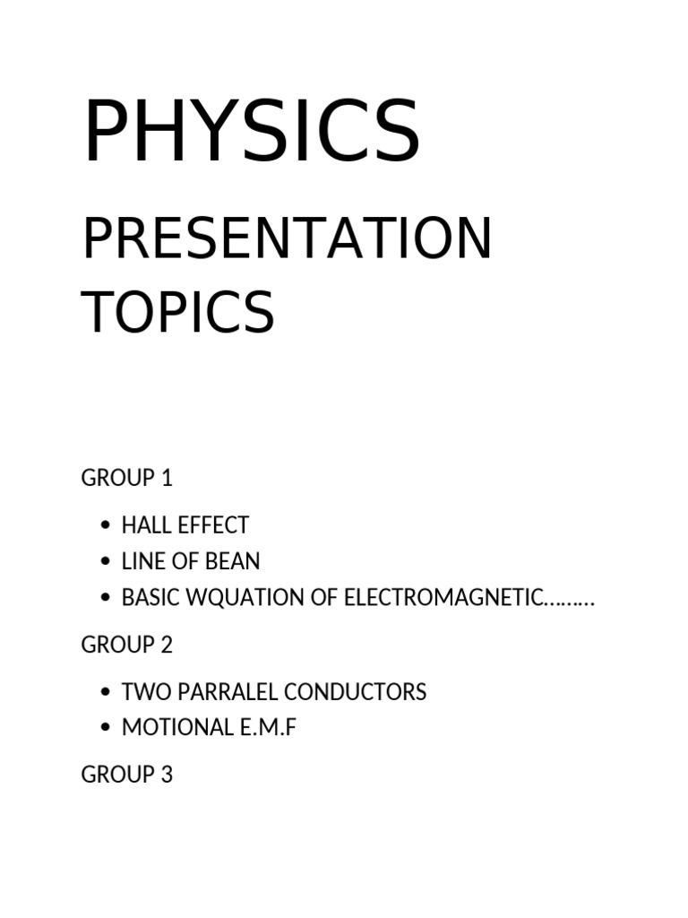 Physics | PDF