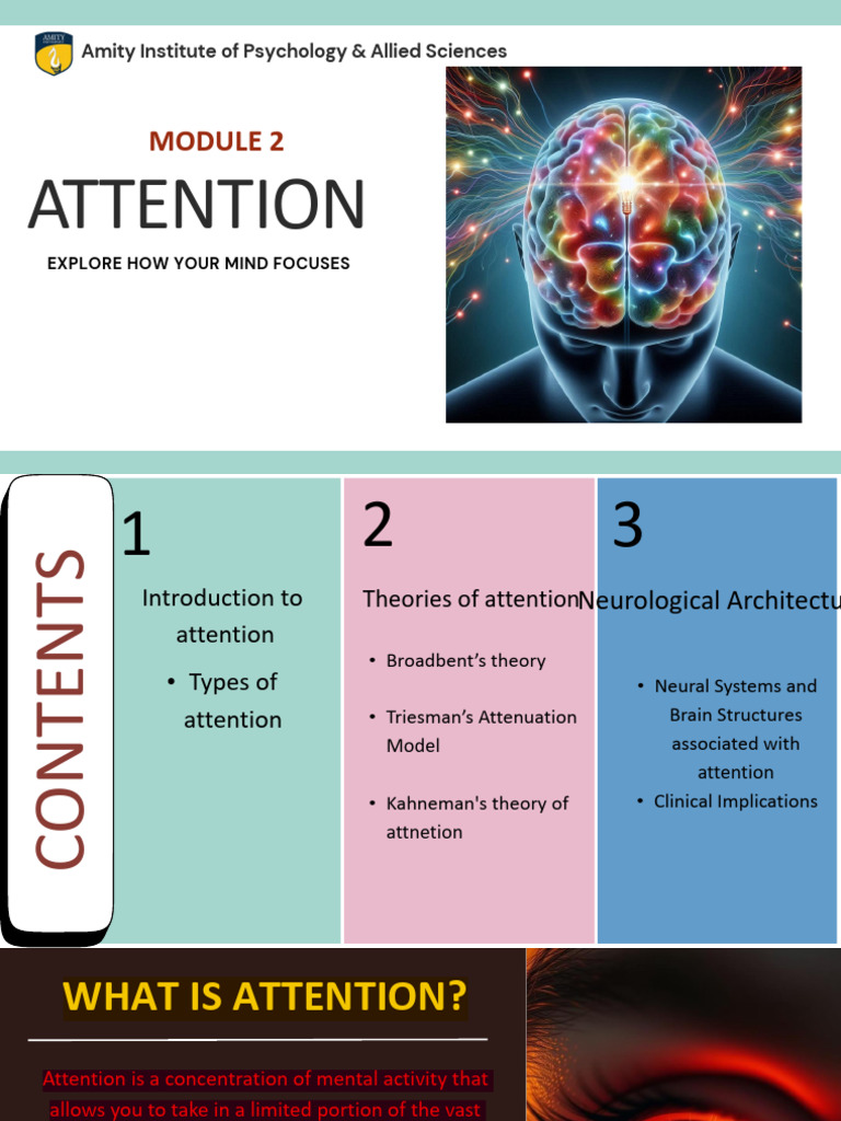 ATTENTION | PDF | Attention | Cognitive Psychology