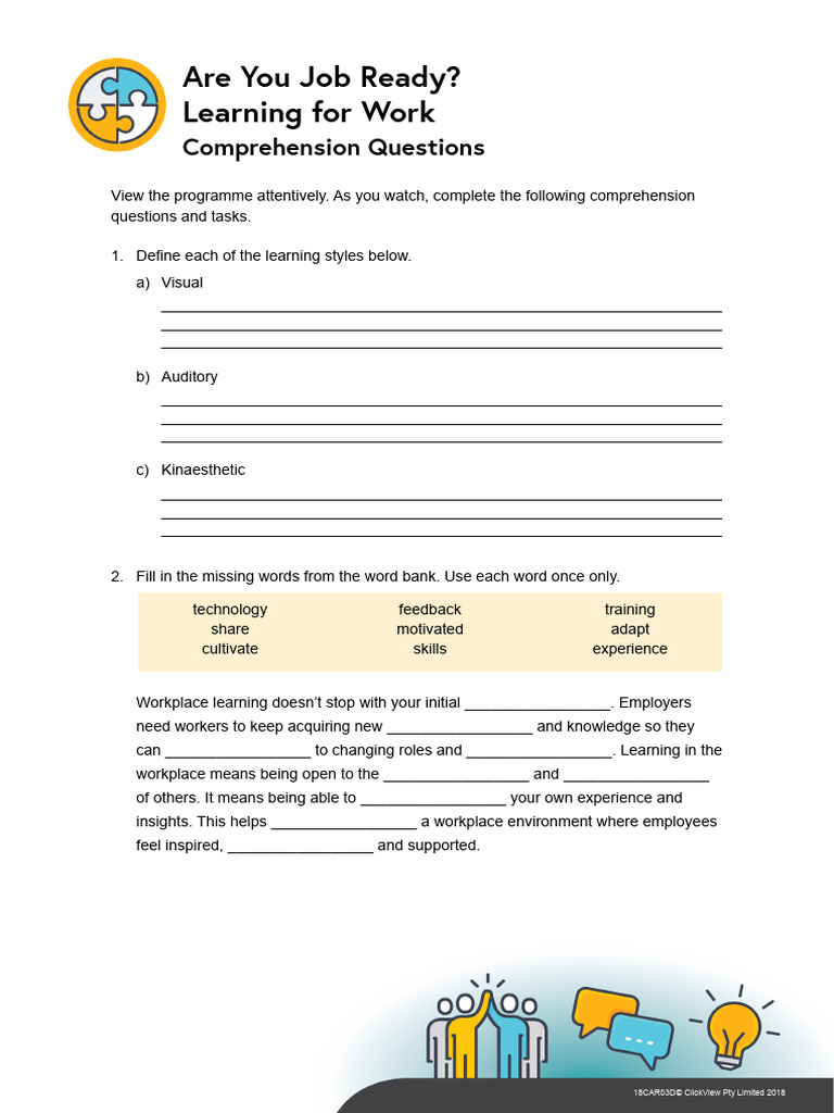 Job Readiness: Learning Styles & Benefits | PDF | Learning | Employment