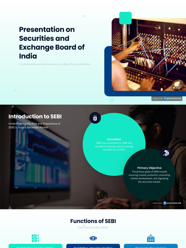 Understanding SEBI Functions Objectives and Key Initiatives (1) | PDF Understanding SEBI Functions Objectives and Key Initiatives (1) | PDF