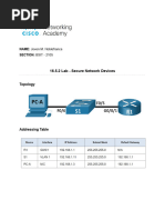 16.4.6 Packet Tracer - Configure Secure Passwords and SSH | PDF