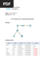 4.4.8 Packet Tracer - Configure Secure Passwords and SSH | PDF | Computers