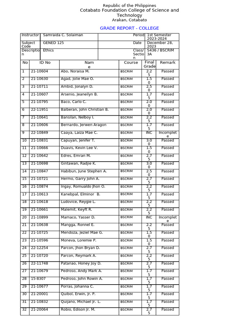 3 Bscrim A 2023 | PDF