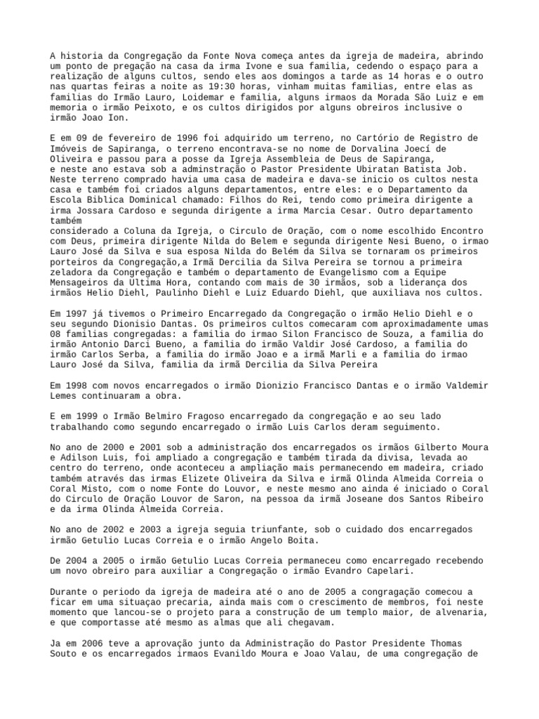 Historia Da Igreja Pdf Organizações Cristãs