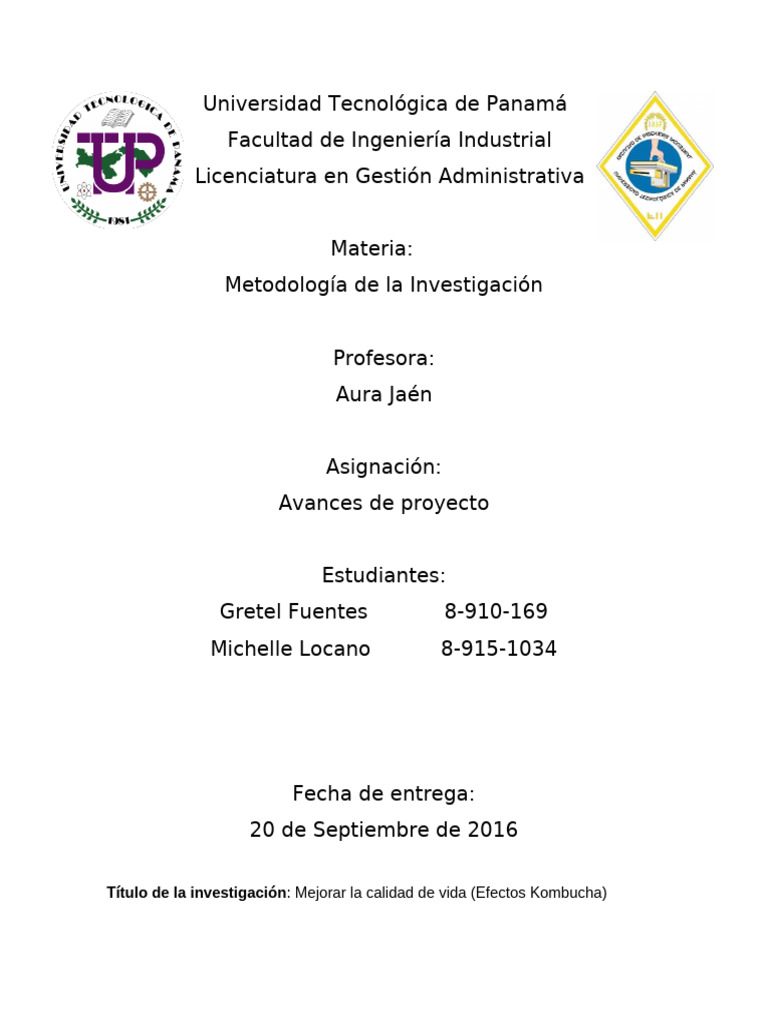 Avance - proyecto fase 1 | PDF