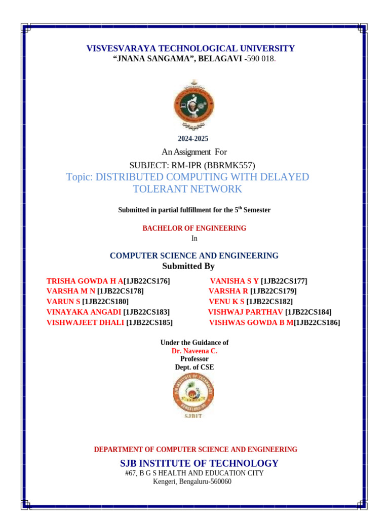 Distributed Computing With DTN | PDF | Computer Network | Routing