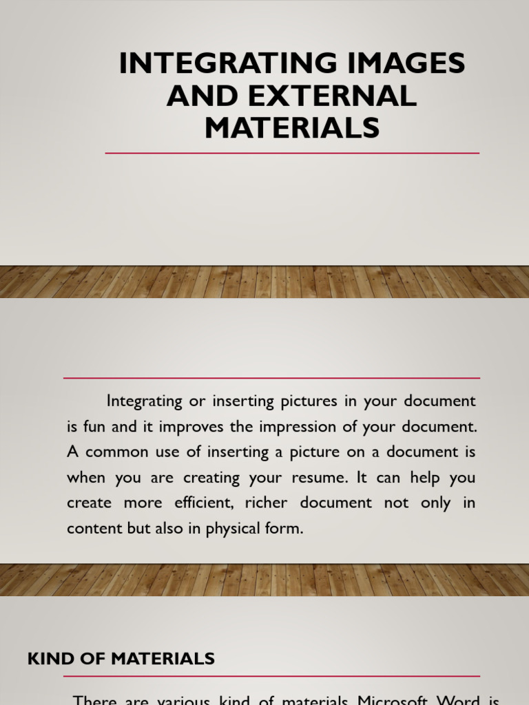 Integrating Images and External Materials | PDF | Communication Design ...