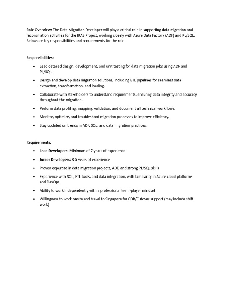 JD - Microsoft SQL Server Migration Assistant (SSMA) | PDF