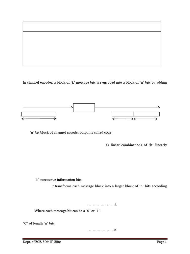 21EC51 DC Module 5 | PDF | Encodings | Discrete Mathematics