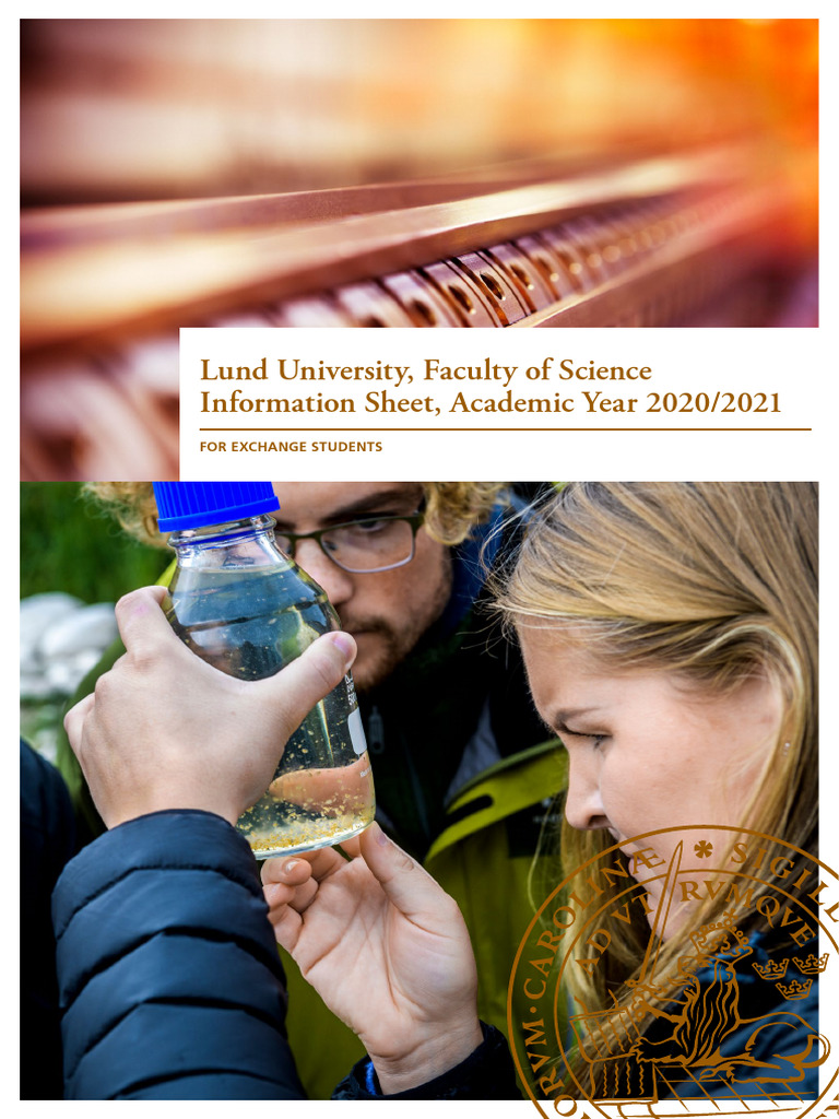 Lund University Science Exchange Info | PDF | Physics | Mathematical ...