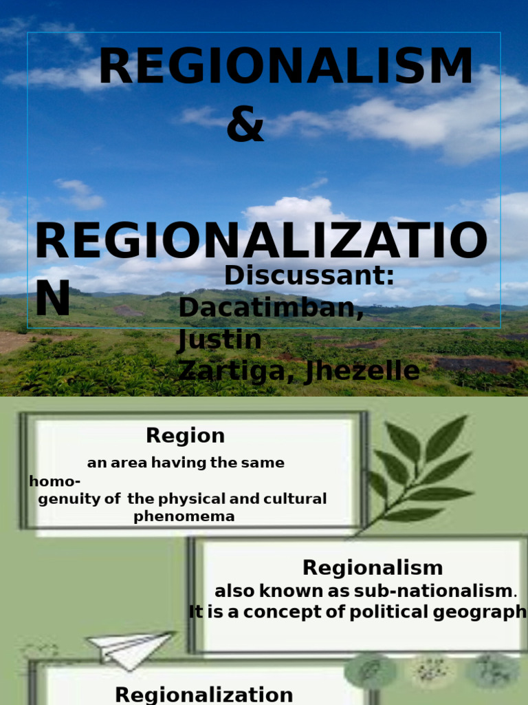 Contemporary World- regions and regionalism | PDF | Globalization ...
