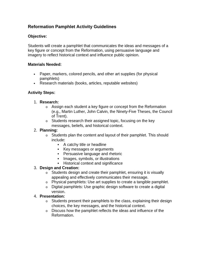 GUIDELINES_REFORMATION_PAMPHLETS | PDF