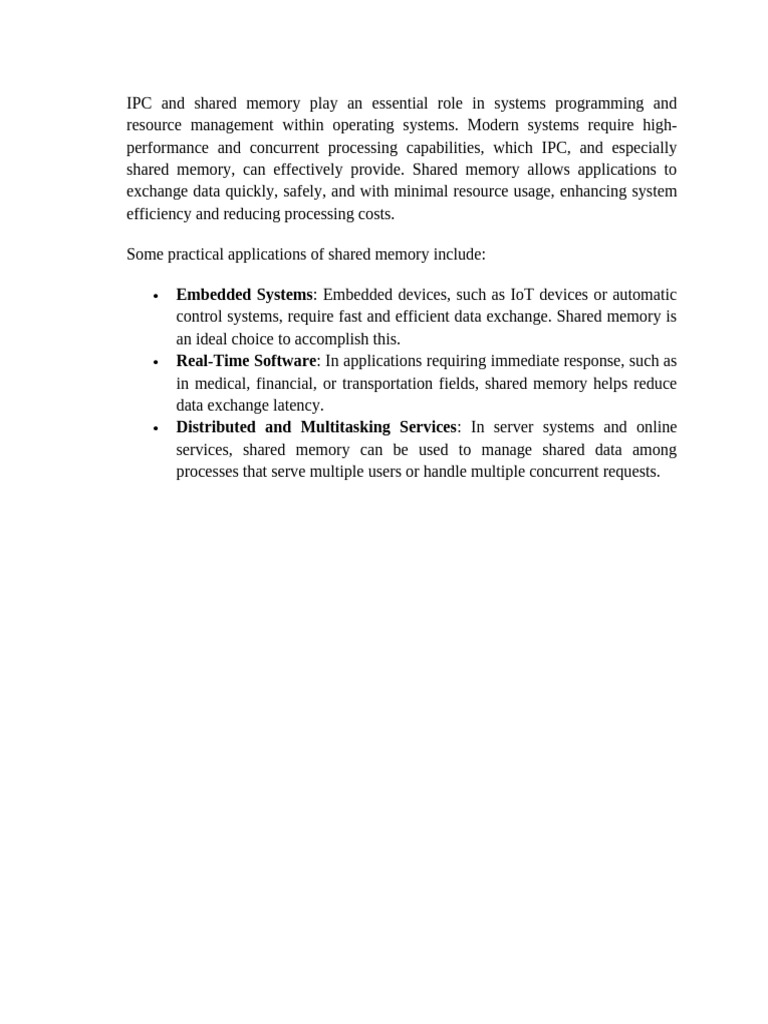 Shared Memory in Systems Programming | PDF