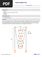 Illinois Agility Test Overview | PDF