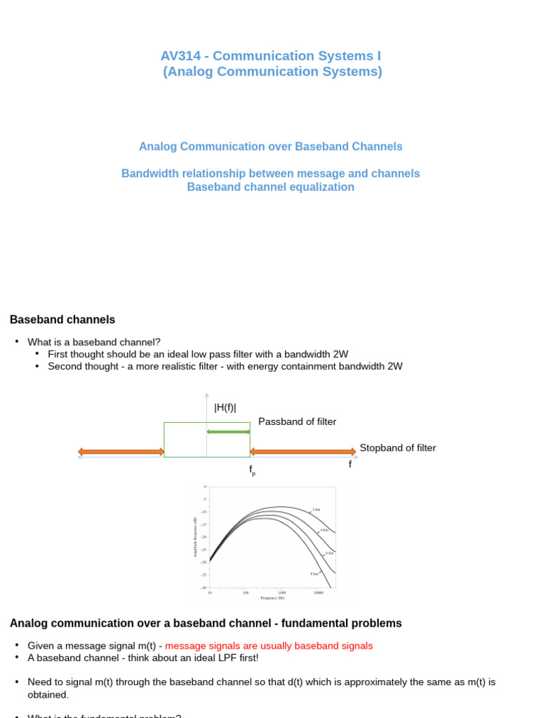 Lecture05_AnalogCommunication_BasebandChannels | PDF | Bandwidth (Signal Processing ...