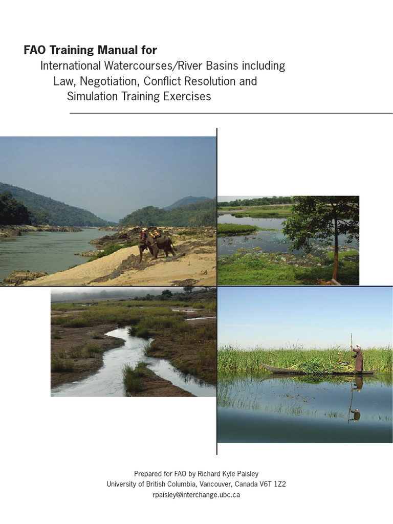 International Watercourses/River Basins Including Law, Negotiation ...