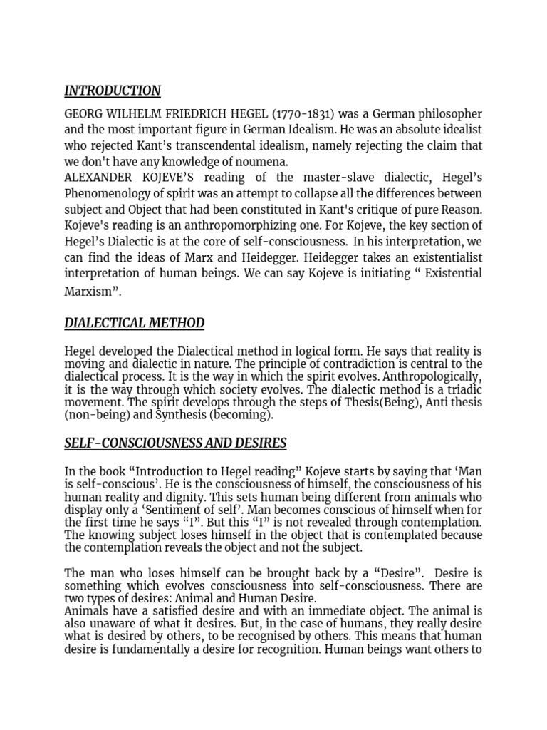 GWF Hegel - Understanding Dialectics | PDF | Georg Wilhelm Friedrich Hegel | Dialectic