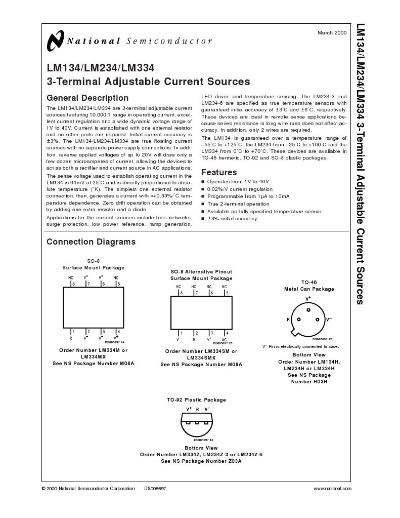 LM 334 | PDF | Resistor | Diode