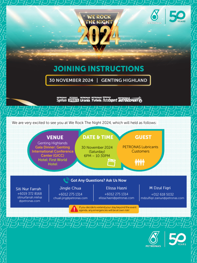 Trade Customer (Indirect & Direct) - Genting Conference Joining ...