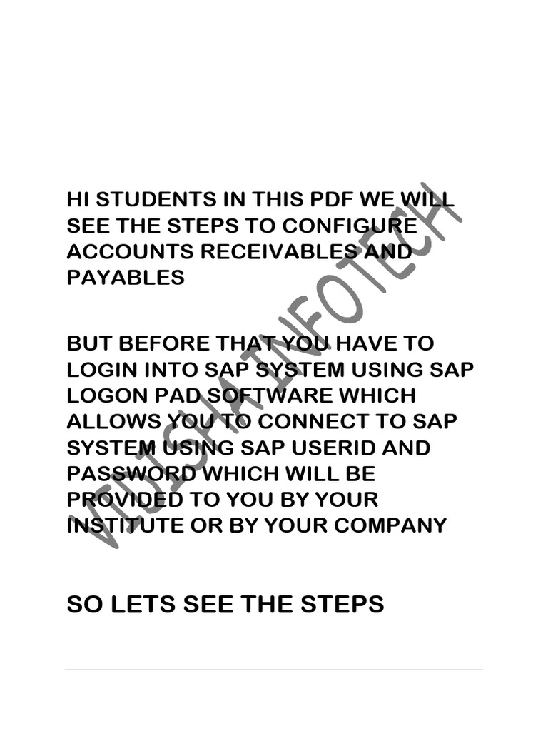 SAP AR AP Configuration Guide | PDF | Accounts Payable | Business