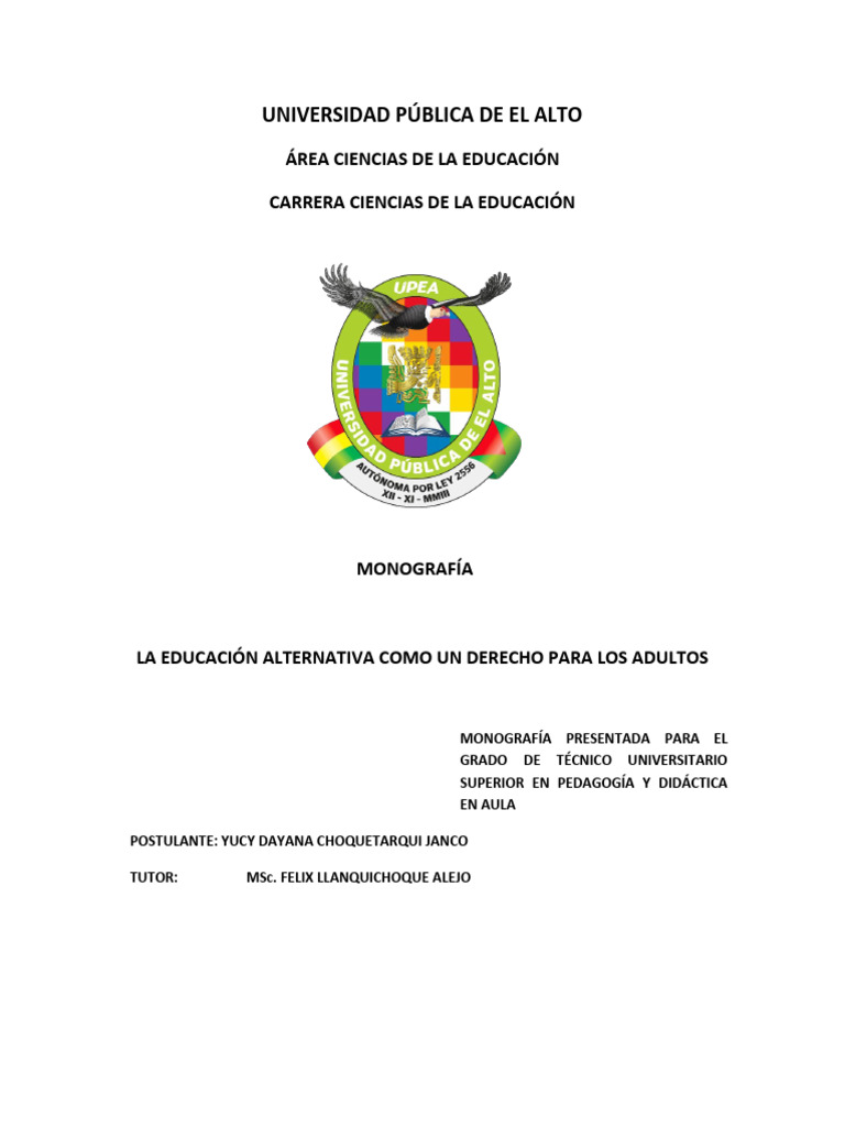 Choquetarqui Janco Yucy Dayana | PDF | Adultos | Aprendizaje