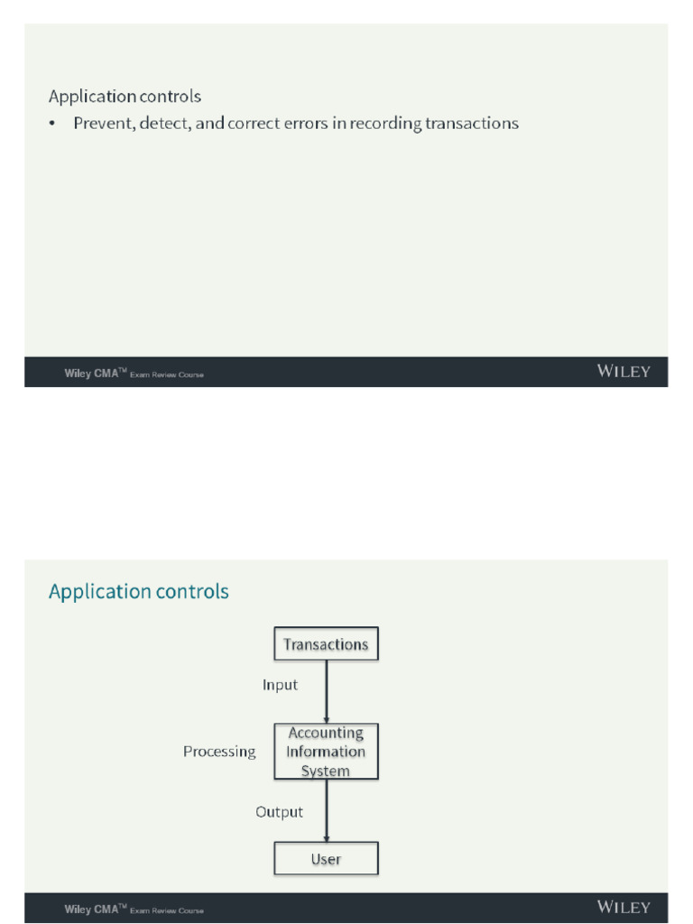 Information System Application Controls | PDF