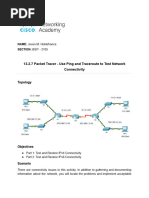 13.2.6 Packet Tracer - Verify IPv4 and IPv6 Addressing | PDF