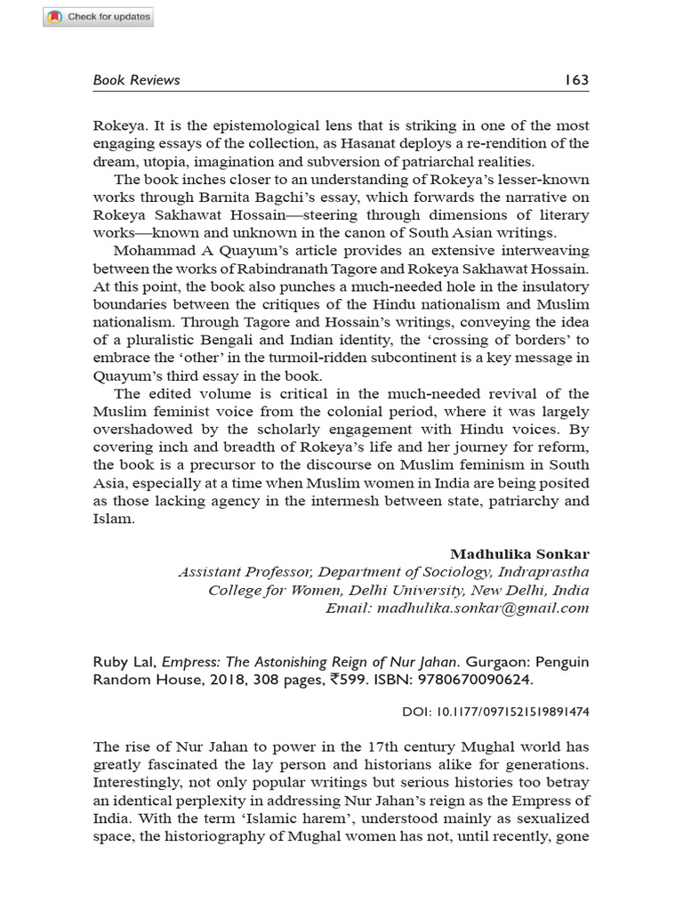 Book Review of Empress | PDF | Feminism | Gender Studies