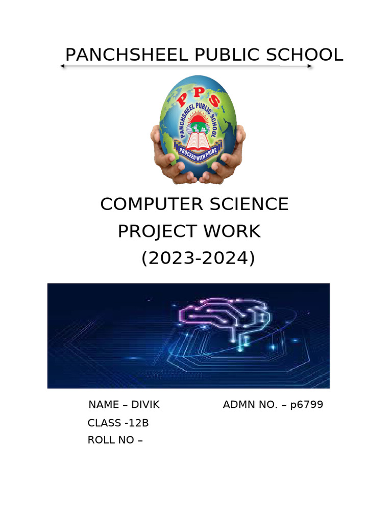 Divik Computer Science 1 PDF | PDF | Python (Programming Language) | My Sql