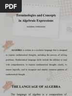 Common Algebraic Symbols Explained | PDF