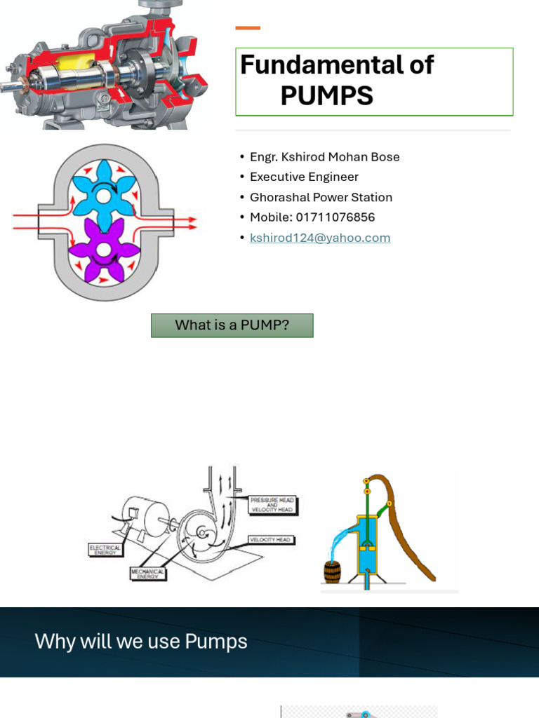Topic1 Pump Final | PDF | Pump | Applied And Interdisciplinary Physics