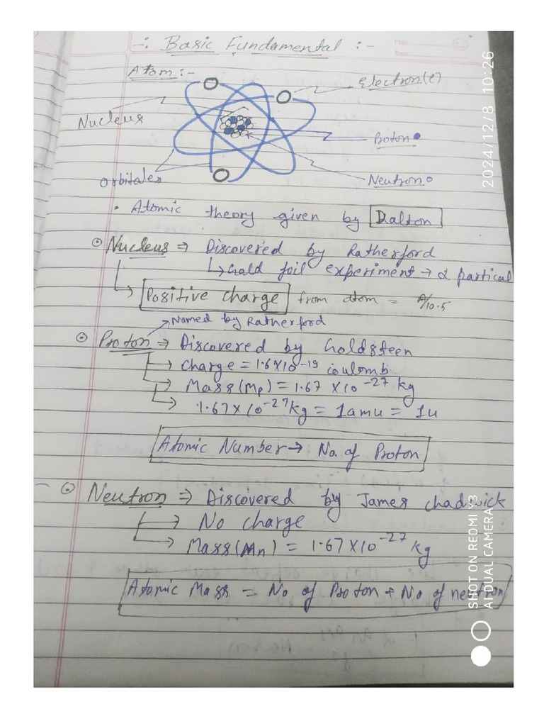 Chemistry Atom Pdf