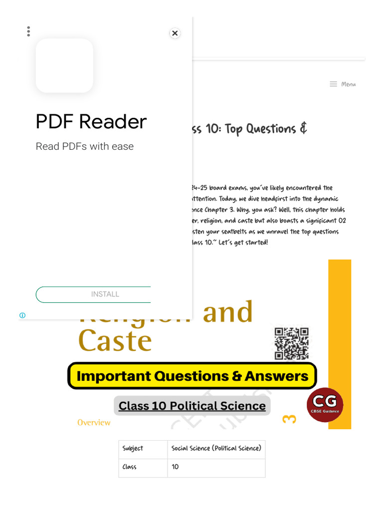 Gender, Religion, and Caste Class 10 - Top Questions & Answers CBSE ...