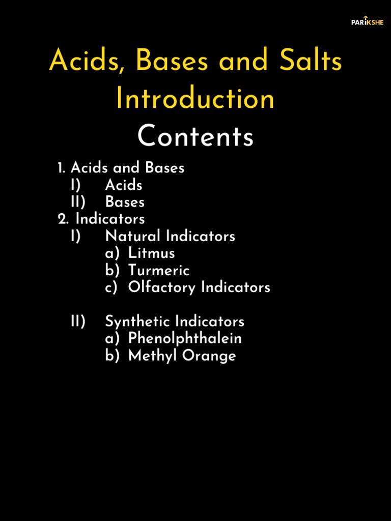 Acids, Bases, and Indicators Explained | PDF