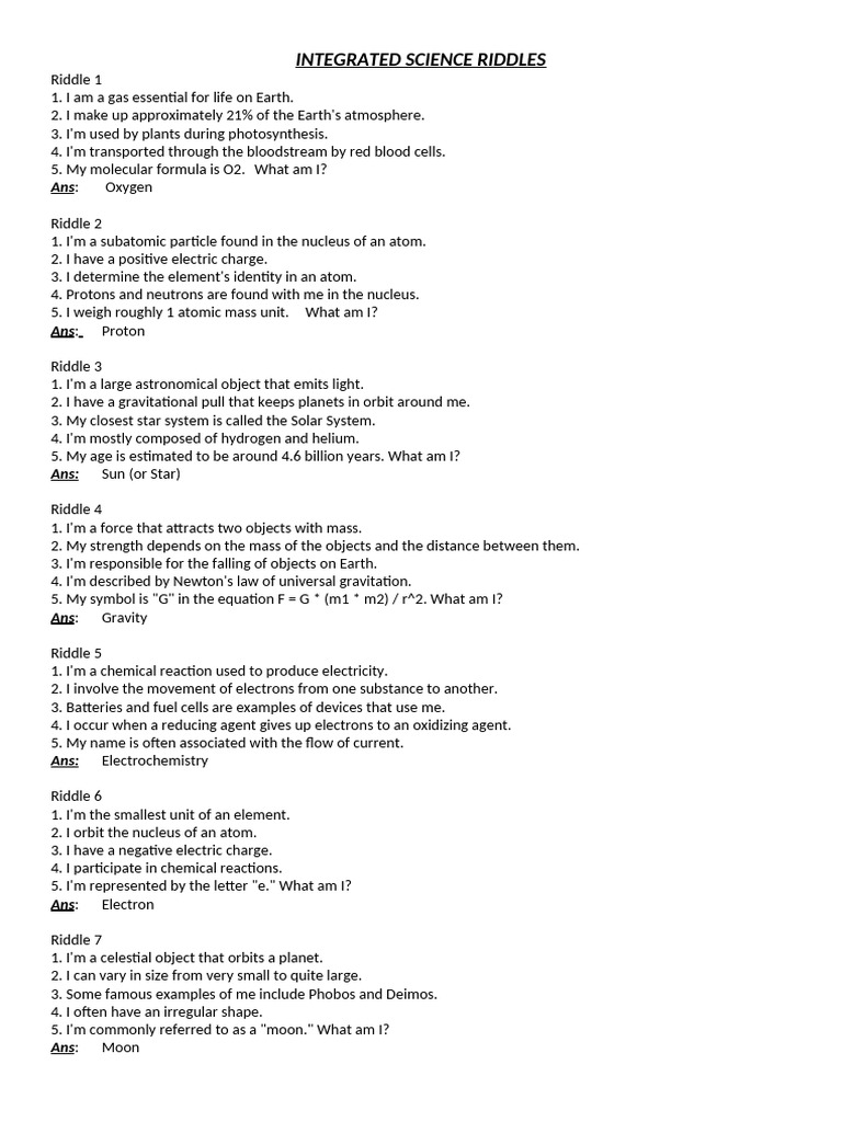 Riddles | PDF | Trigonometric Functions | Trigonometry