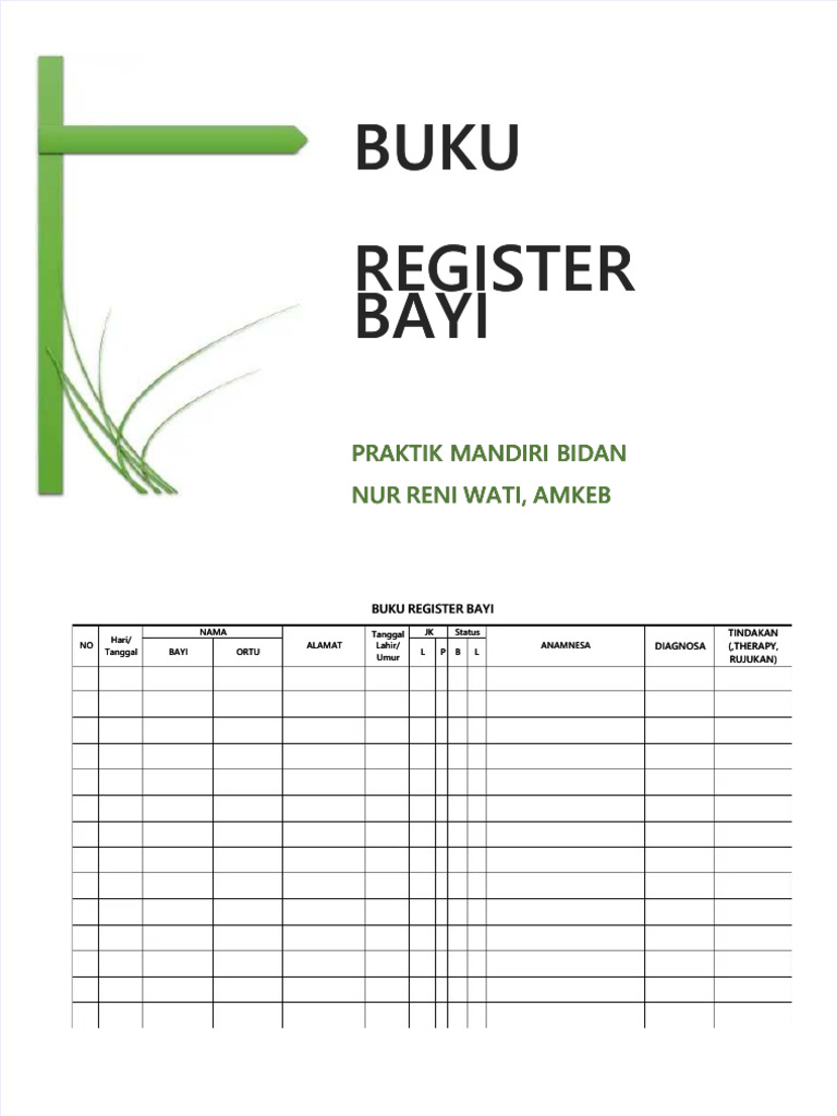 Buku Register Bayi dan Balita | PDF