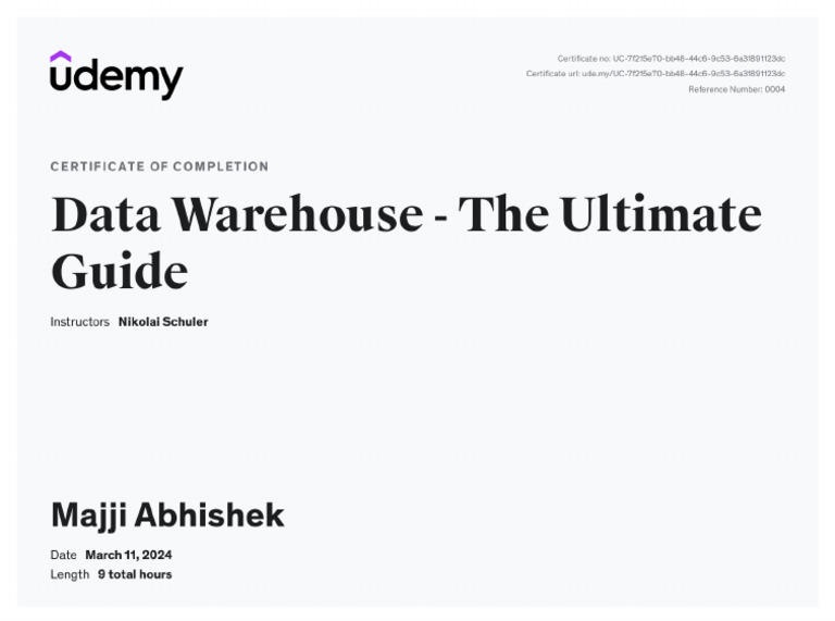 Data Warehouse Pdf