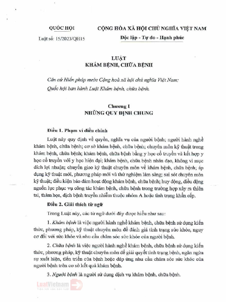 Luat KB, CB - 15-2023 - QH15 | PDF