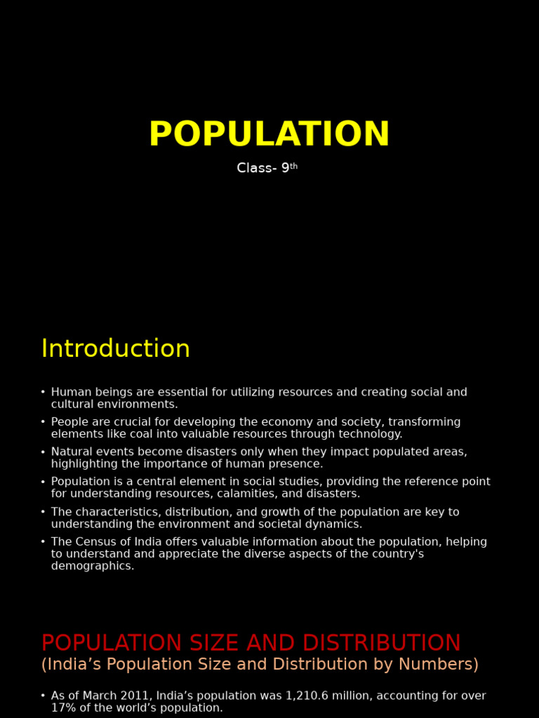 Population | PDF | Population Growth | Birth Rate